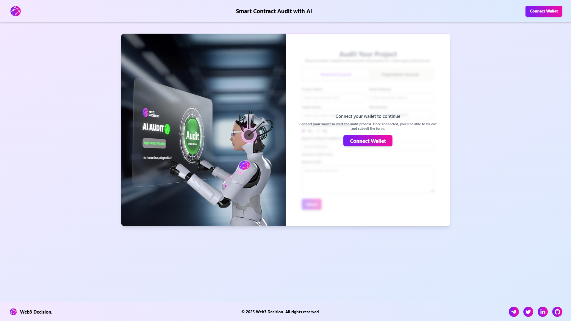 Web3 Decision | #1 AI Blockchain Platform | Web3 Crypto Solutions 2025